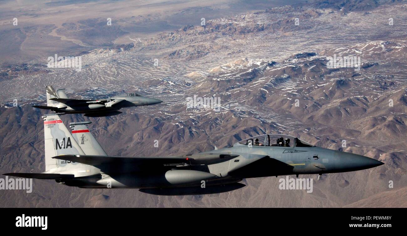 F-15C Eagles assigned to the 131st Fighter Squadron, Barnes Air ...