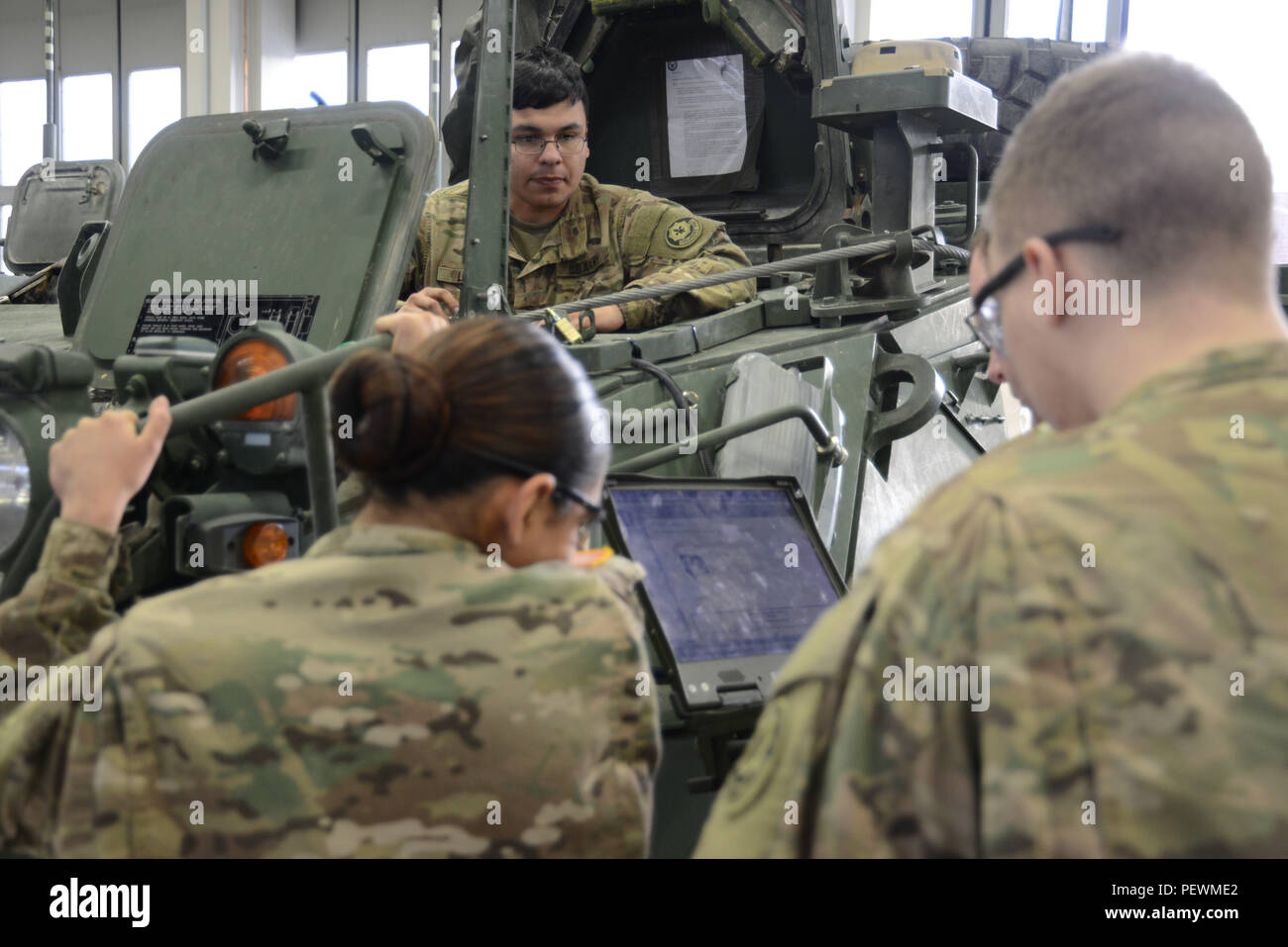 Soldiers assigned to 2nd Cavalry Regiment participate in the Stryker ...