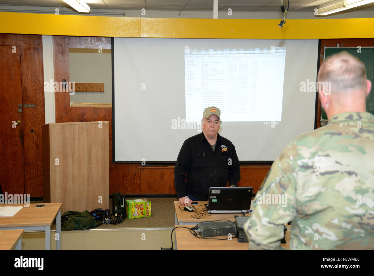 Gary A. Cameron, Stryker Maintenance Course instructor, trains 2nd ...
