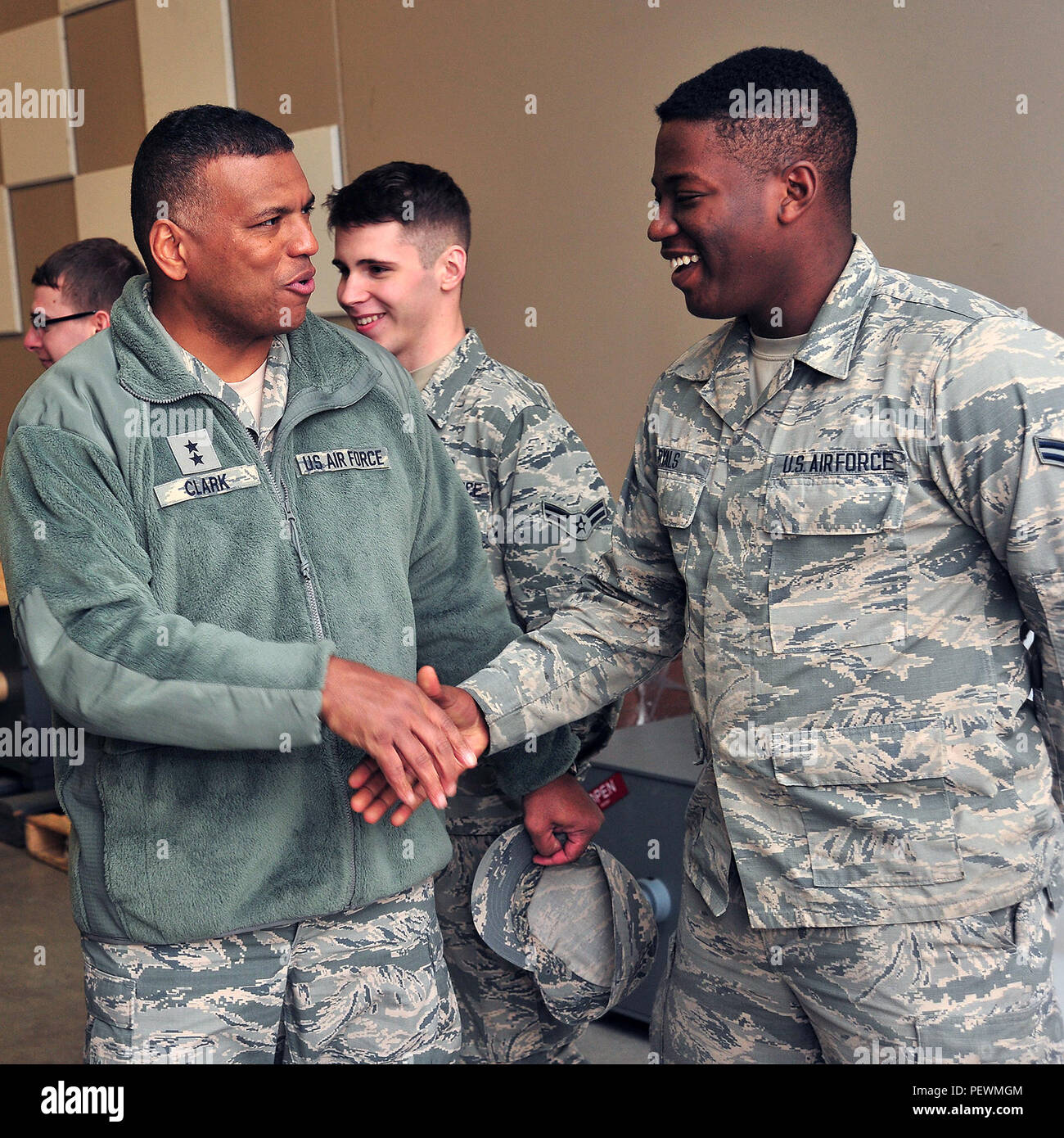 U.S. Air Force Maj. Gen. Richard Clark, the Eighth Air Force commander ...