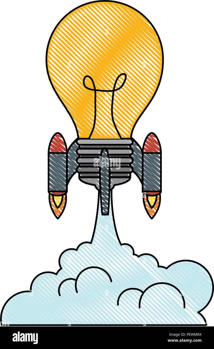 bulb rocket launcher with smoke Stock Vector Image & Art - Alamy