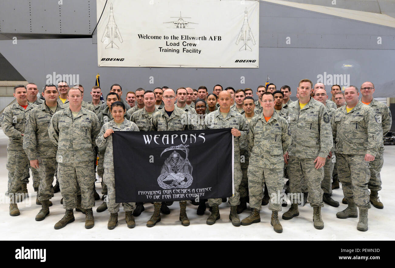 Members of the 28th Aircraft Maintenance Squadron pose with their ...