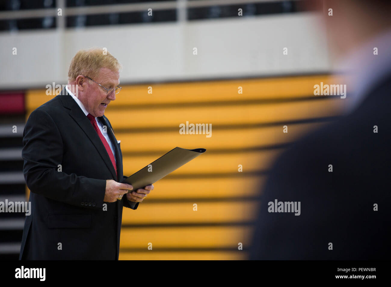 Retired U.S. Marine Corps Sgt. Maj. Ronald Himsworth, president, Second ...