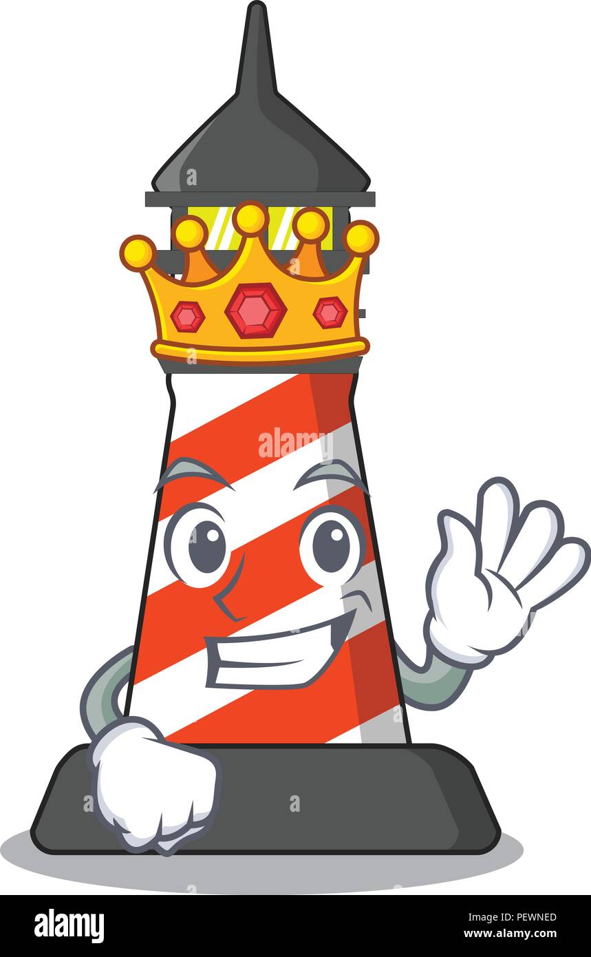 King classic cartoon lighthouse of red Stock Vector Image & Art - Alamy