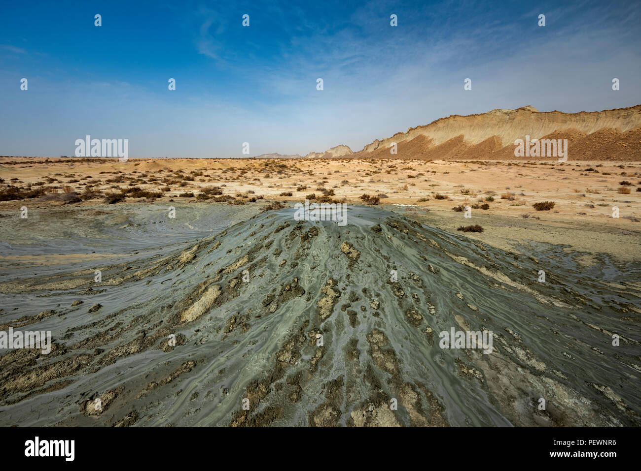 Mud volcano in jask, south Iran Stock Photo - Alamy