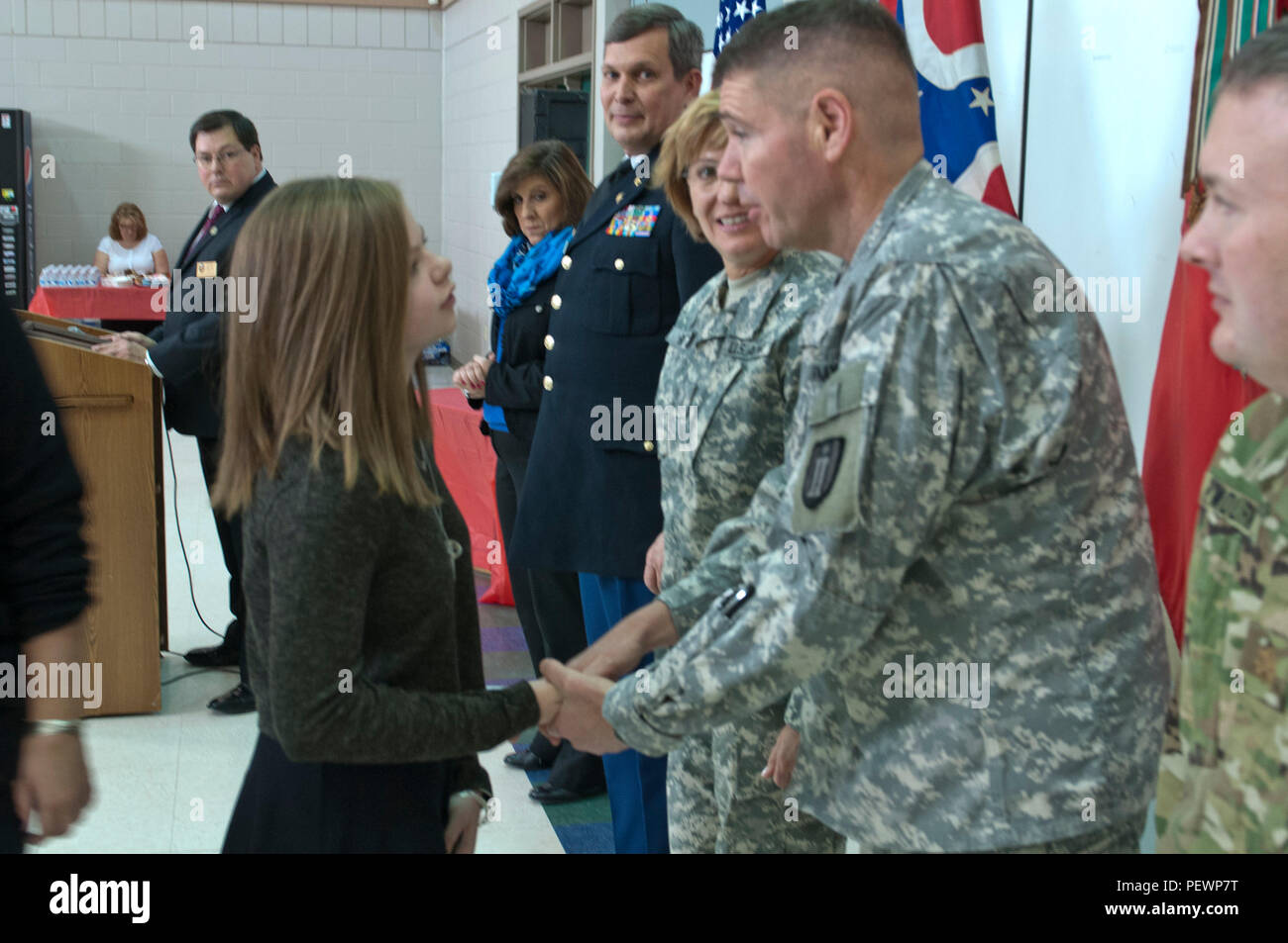 Marlee Eckert, daughter of Sgt. Gary Eckert, 983rd Engineer Battalion ...