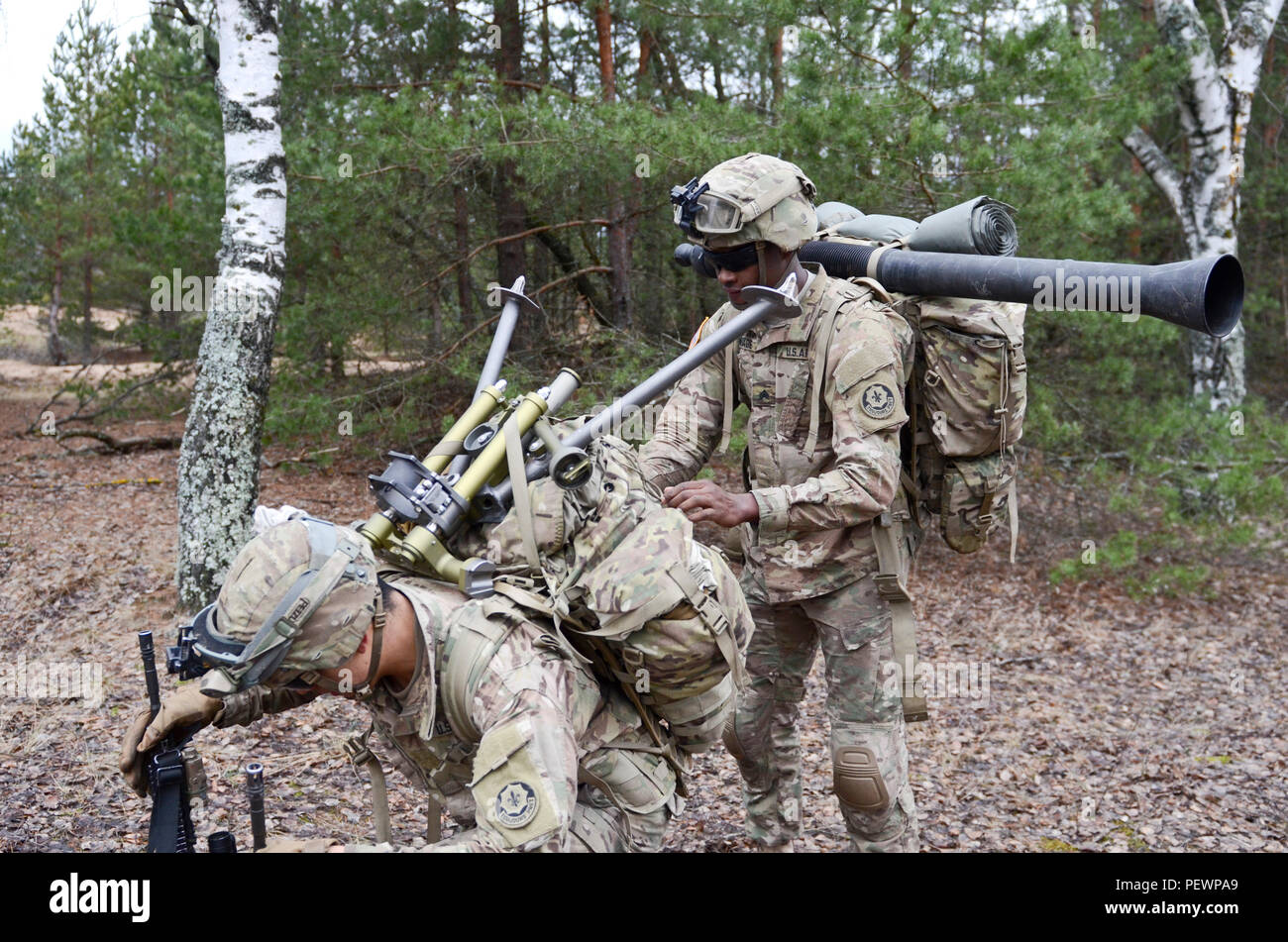 Sgt. Miguel Andrade, a mortar squad leader of 3rd Squadron, 2nd Cavalry ...