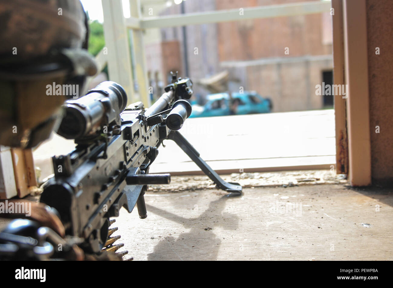 A Soldier with Company B, 1st Battalion, 21st Infantry Regiment, 2nd ...