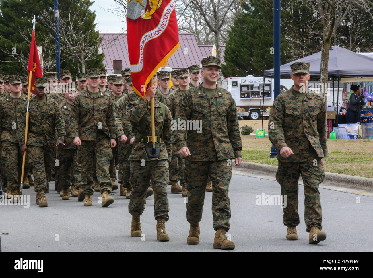 Lt. Col. Elvino M. Mendonca Jr., commanding officer, and Sgt. Maj ...