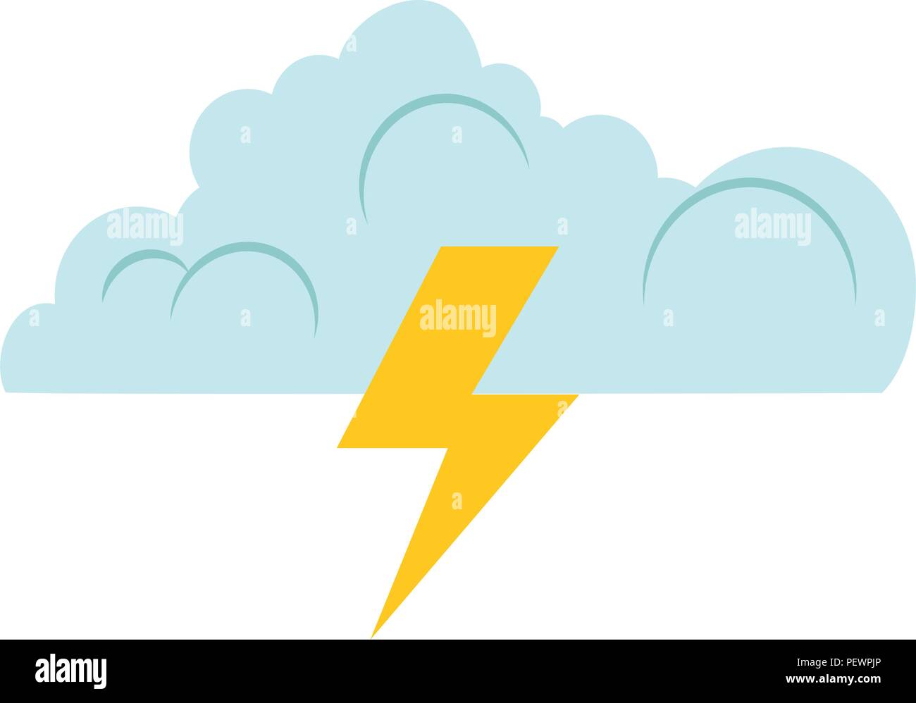 cloud with thunder ray Stock Vector Image & Art - Alamy