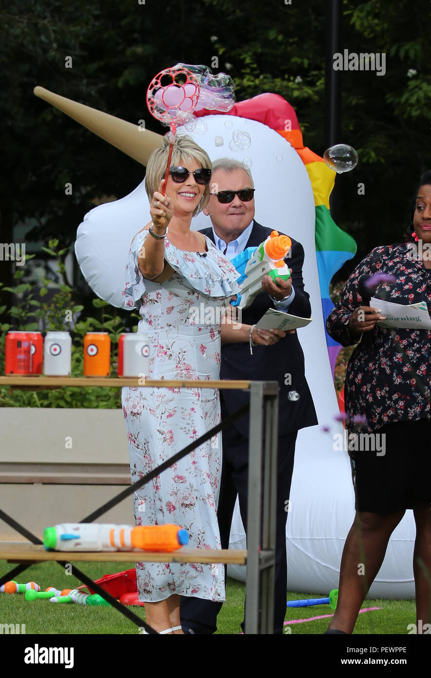 Eamonn Holmes and Ruth Langsford filming outside ITV Studios Featuring ...