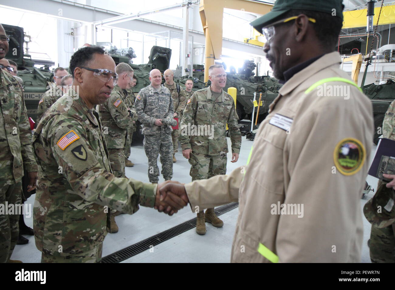 Gen. Dennis Via, commander, U.S. Army Materiel Command, visited JBLM ...