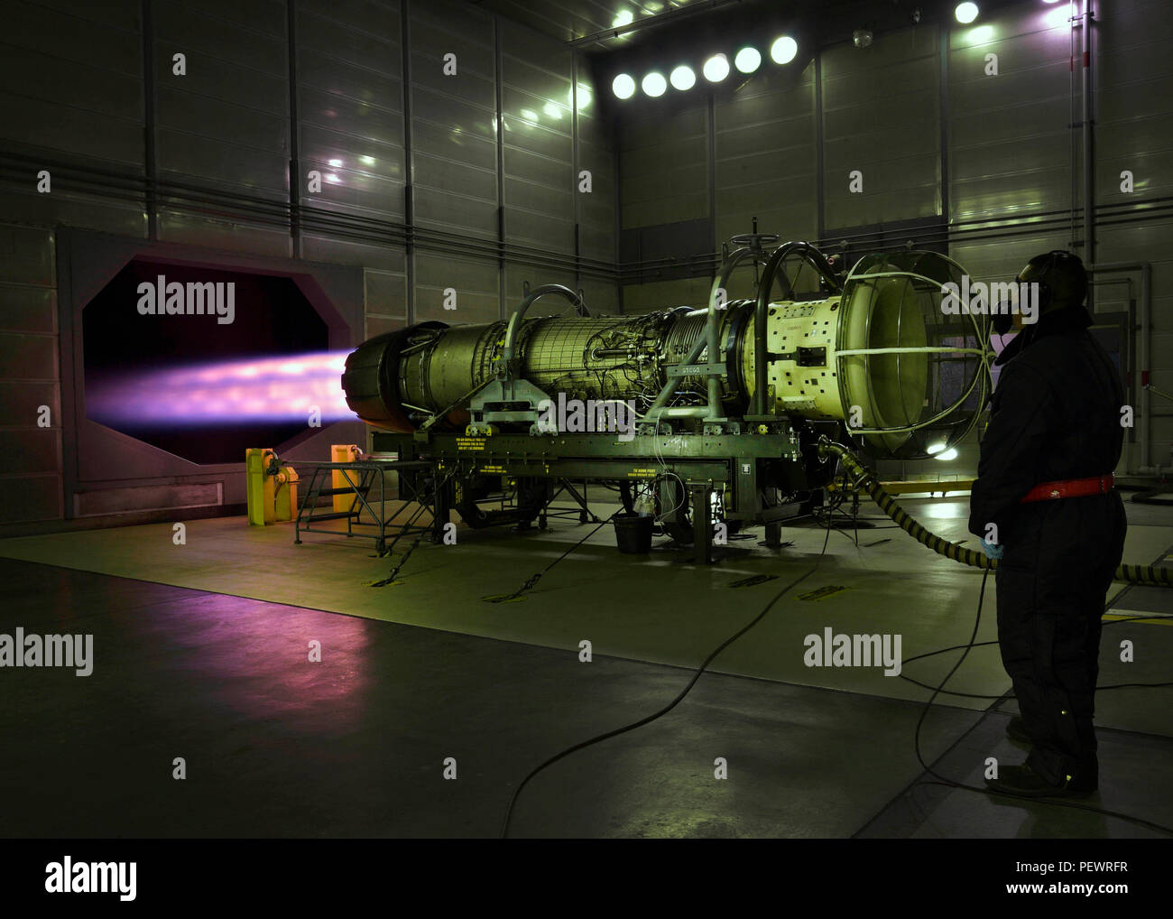 U.S. Air Force Senior Airman Daniel San Miguel, an aerospace propulsion ...
