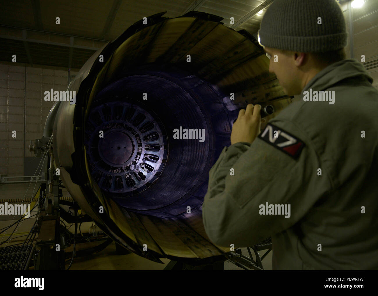 U.S. Air Force Staff Sgt. Aaron Peacock, an aerospace propulsion ...