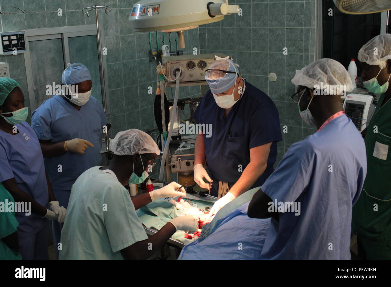 General surgeons, U.S. Army Lt. Col. Charles Boggs, of 345th Combat ...