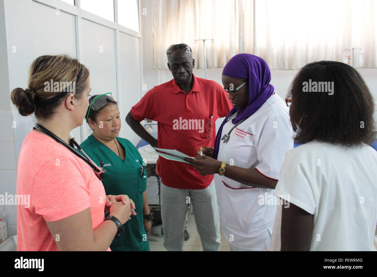 First Lt. Alyson Ochs, left, an emergency nurse with the Medical ...