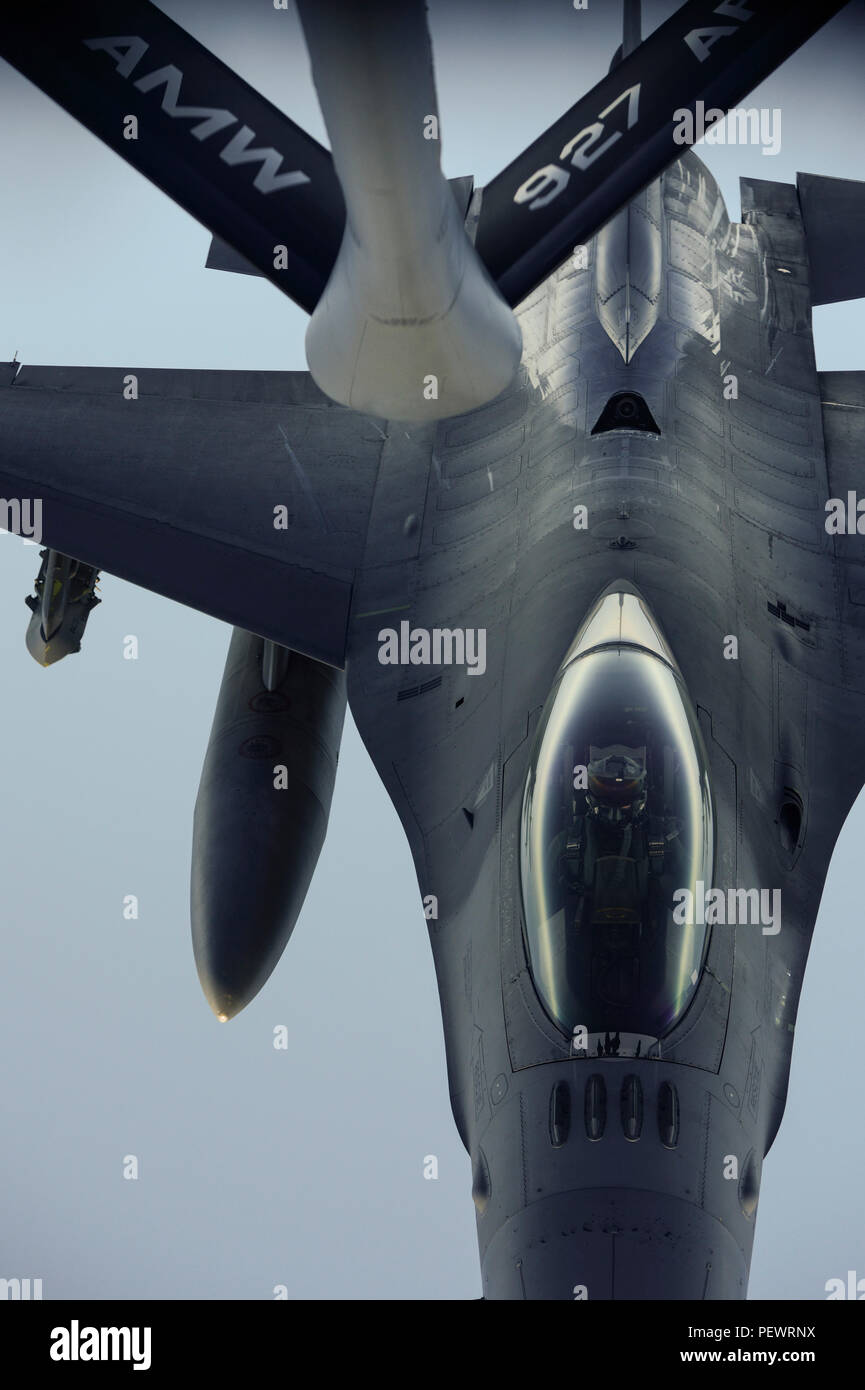 An F-16 Fighting Falcon fighter aircraft assigned to the 480th ...