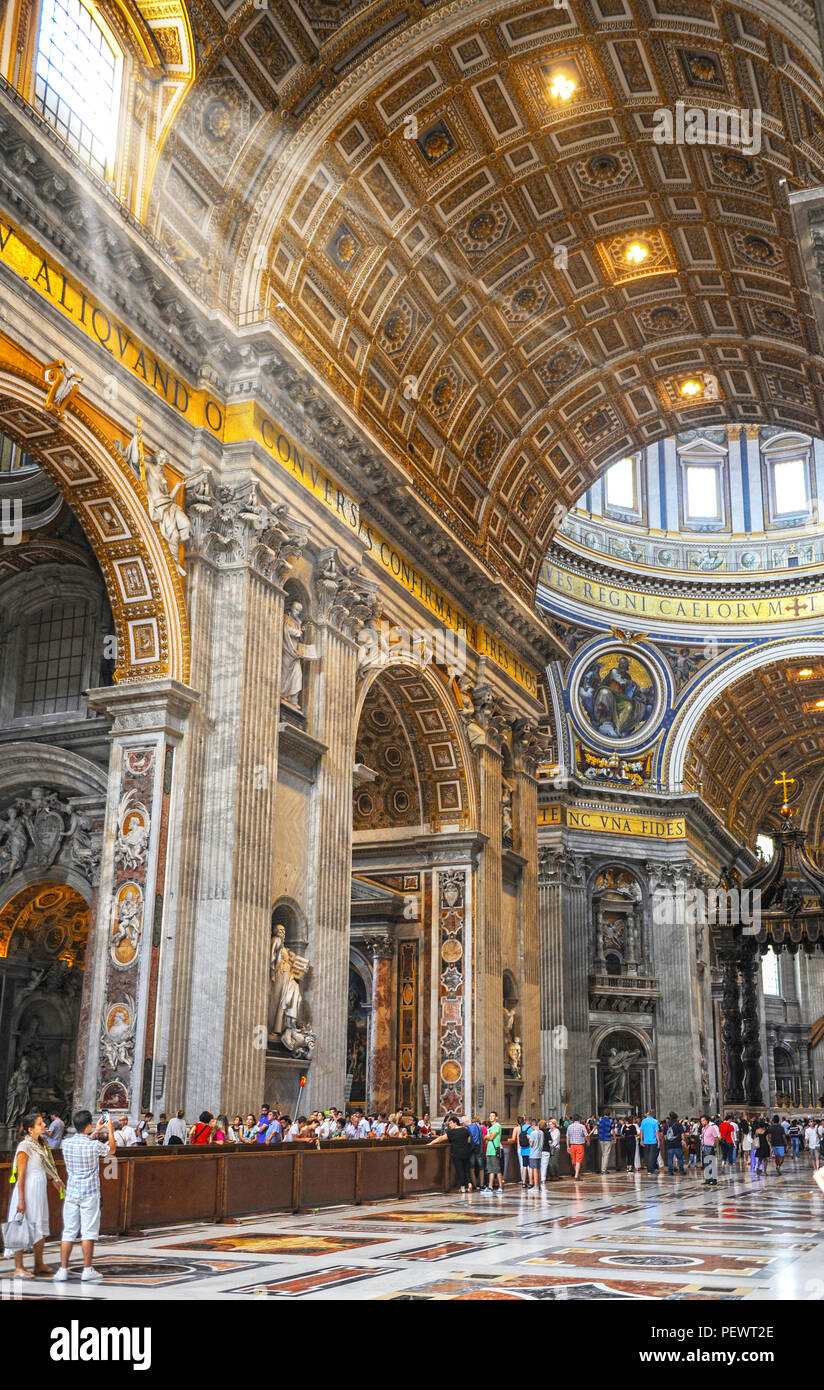 Impressive interior of San Pietro cathedral Stock Photo - Alamy