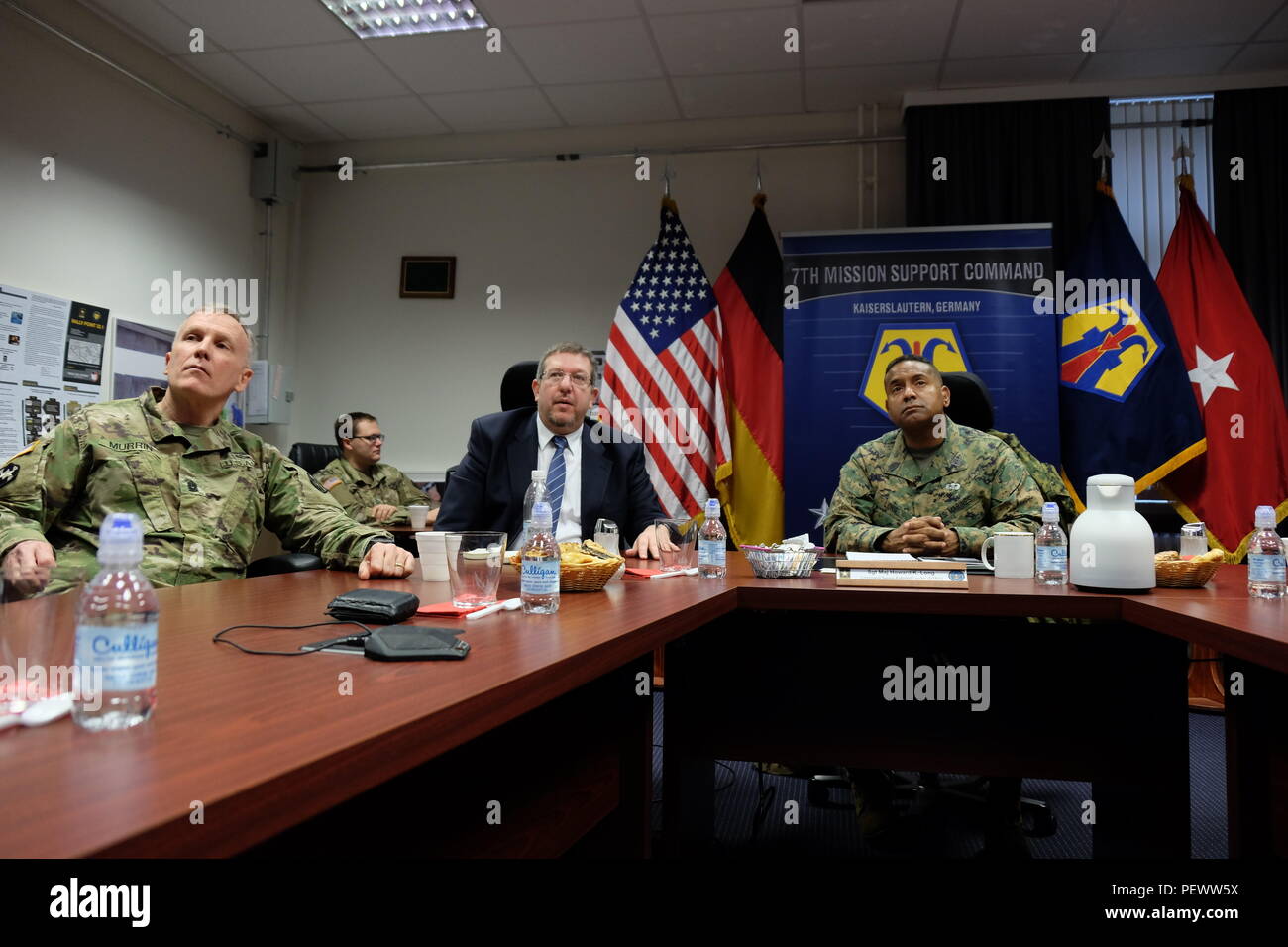 Left to right, the 7th Mission Support Command’s Senior Enlisted Leader ...