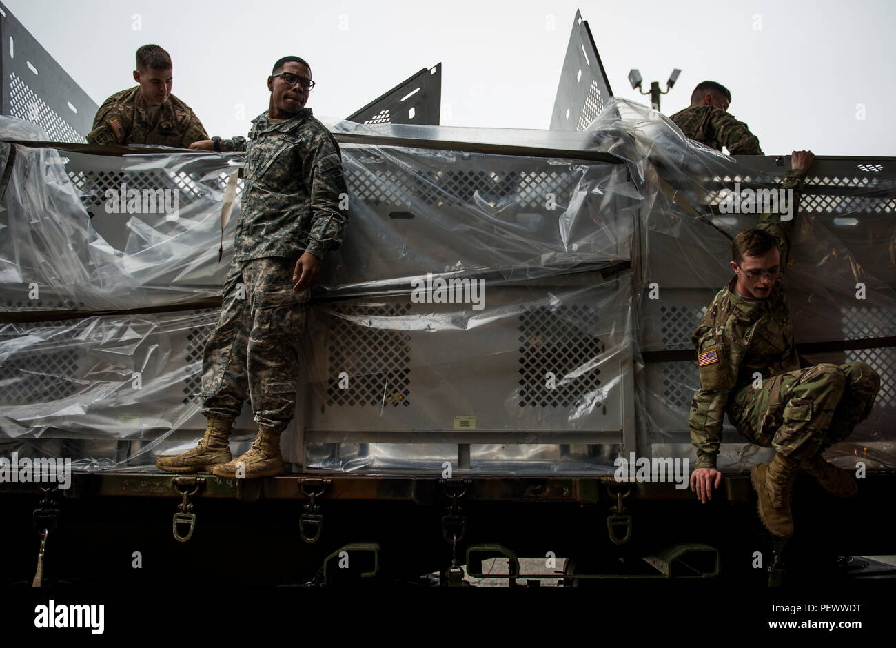 U.S. Army soldiers with the 82nd Brigade Support Battalion, 3rd Brigade ...