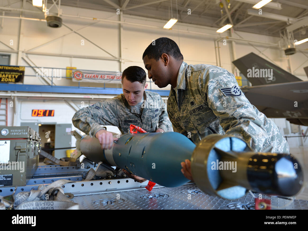 Staff Sgt. Timothy Gaulden, 33rd Aircraft Maintenance Squadron (AMXS) weapons load crew chief ...