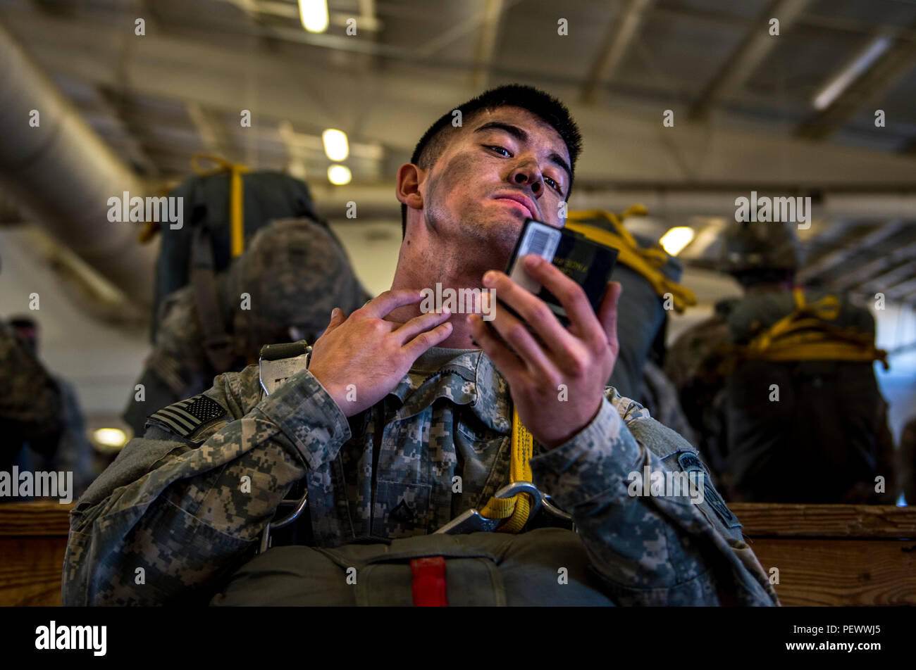 A U.S. Army fire support specialist from the 1st Battalion, 508th ...