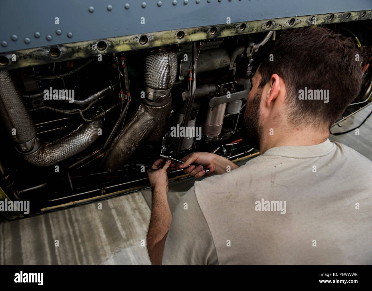 Senior Airman Zach Kalmanowicz, engines specialist, 317th Aircraft ...