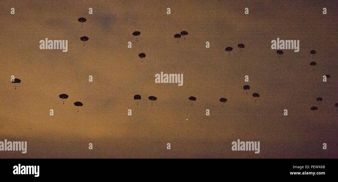 U.S. Army soldiers from the 82nd Airborne Division jump over Sicily ...