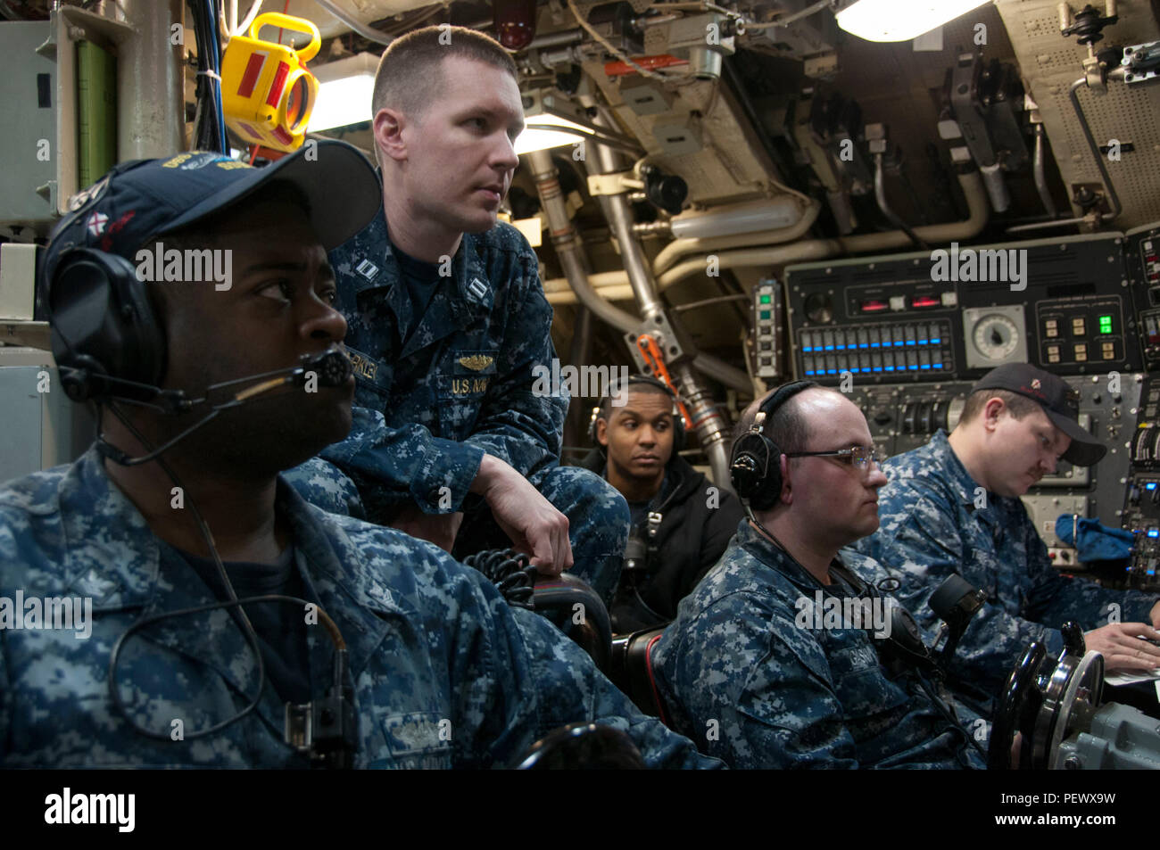 HOOD CANAL, Wash. (Feb. 9, 2016) - Sailors assigned to the Blue Crew of ...