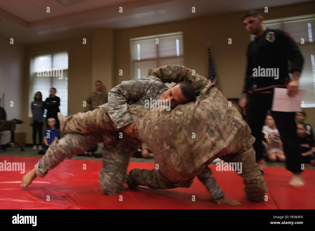 Special Operations Command South service members demonstrate combatives ...