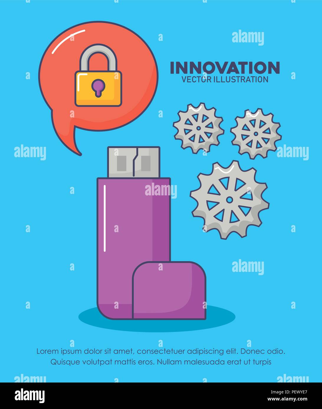 infographic presentation of innovation and technology concept with over ...