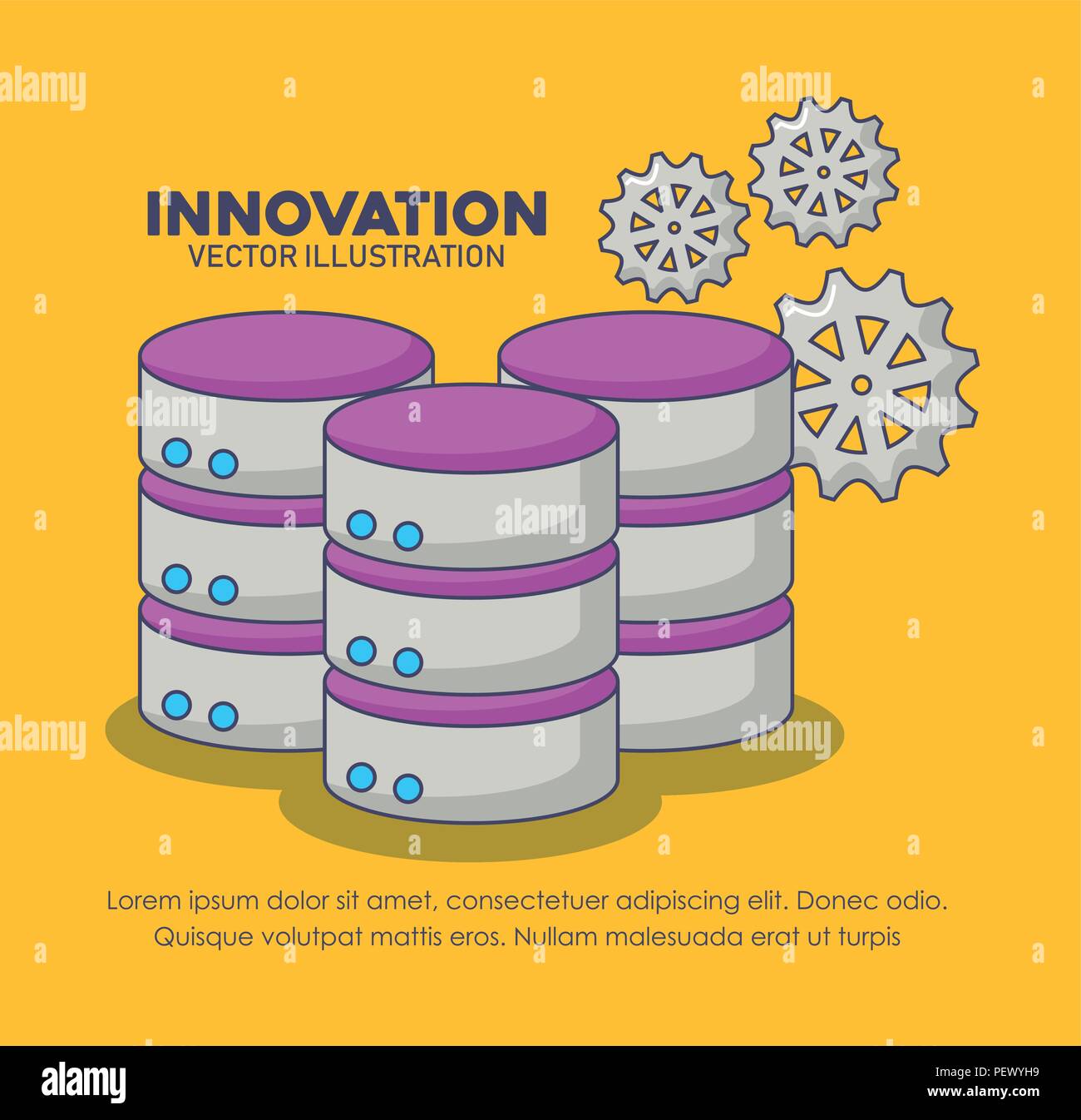 infographic presentation of innovation and technology concept with over ...