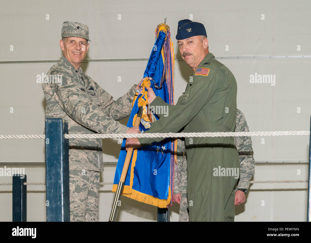 U.S. Air Force Col. Adam Jenkins of the 101st Air Refueling Wing, Maine ...