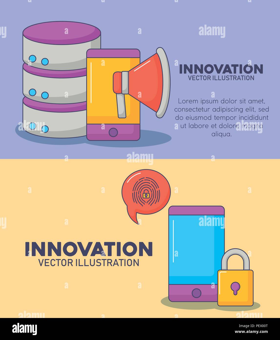 infographic presentation of innovation and technology concept with over ...
