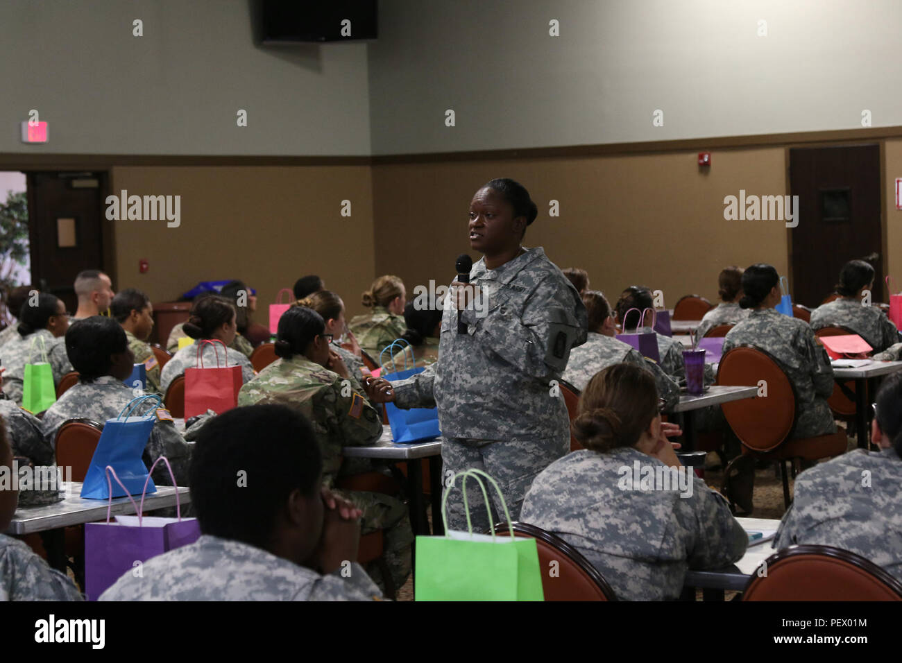 Maj. Ezella Washington, the brigade surgeon for 69th Air Defense ...