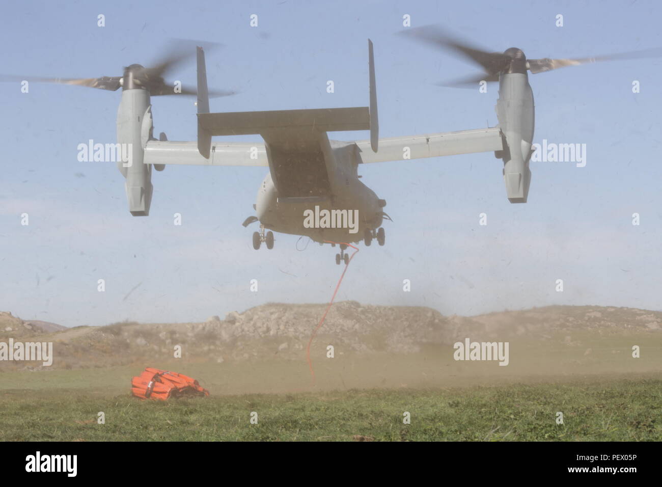 U.S. Marine Corps Crew Chiefs prepare for a CALFIRE DEMO at Hemet Ryan ...