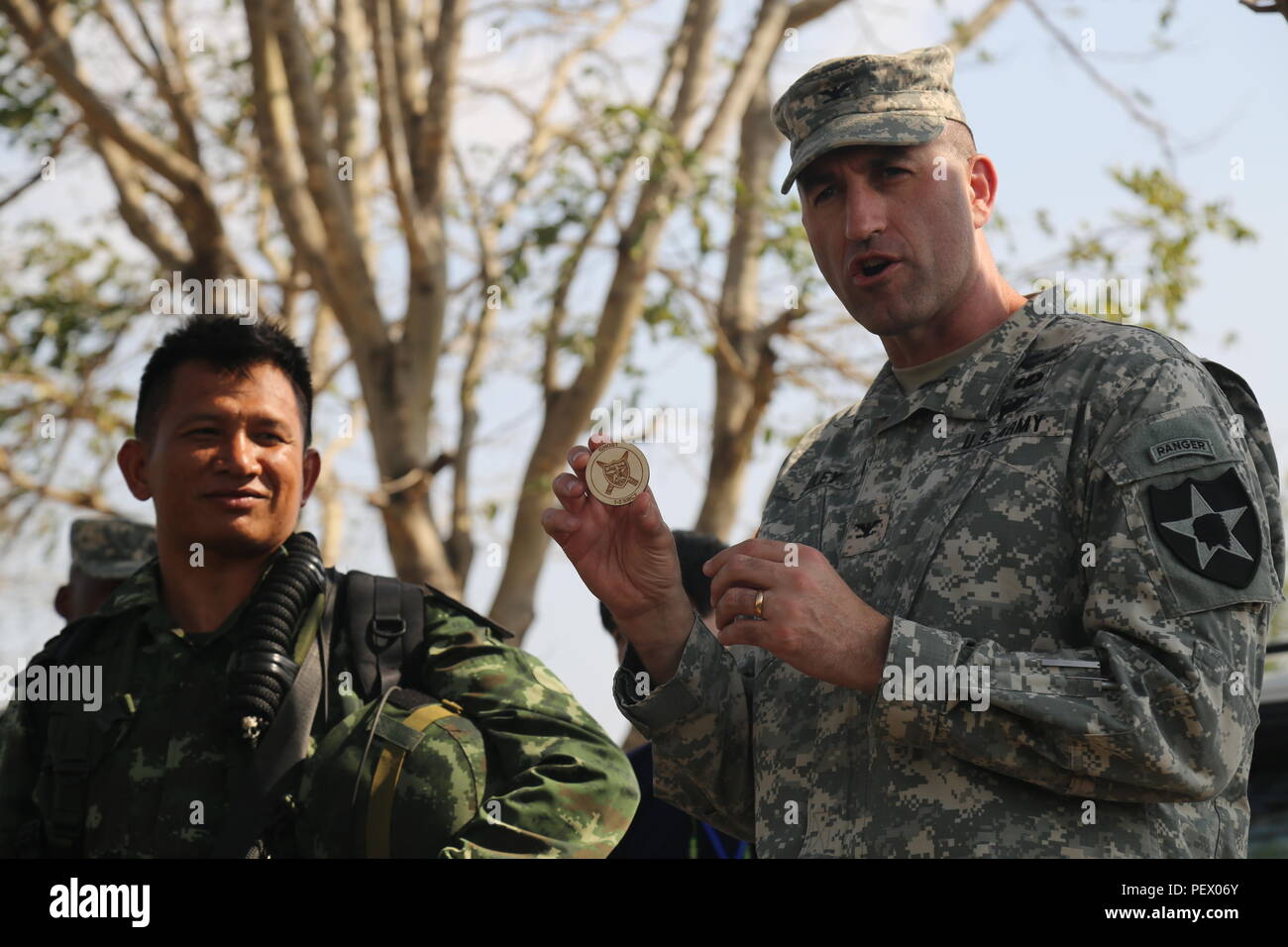 U.S. Army Col. David Foley, commander, 1-2 Stryker Brigade Combat Team ...