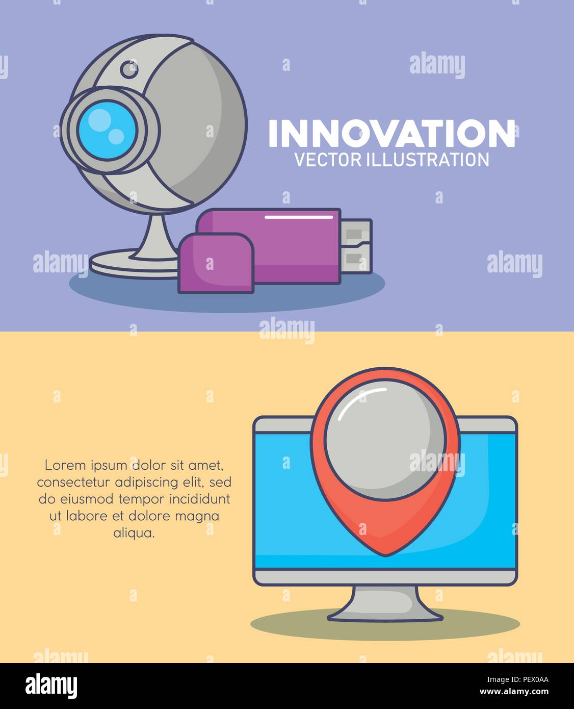infographic presentation of innovation and technology concept with over ...