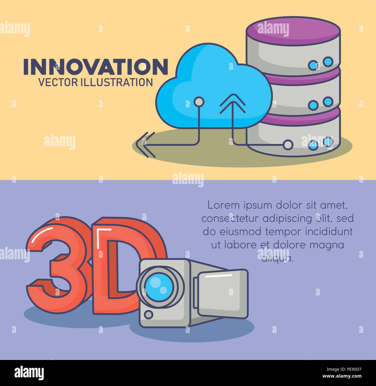 infographic presentation of innovation and technology concept with over ...