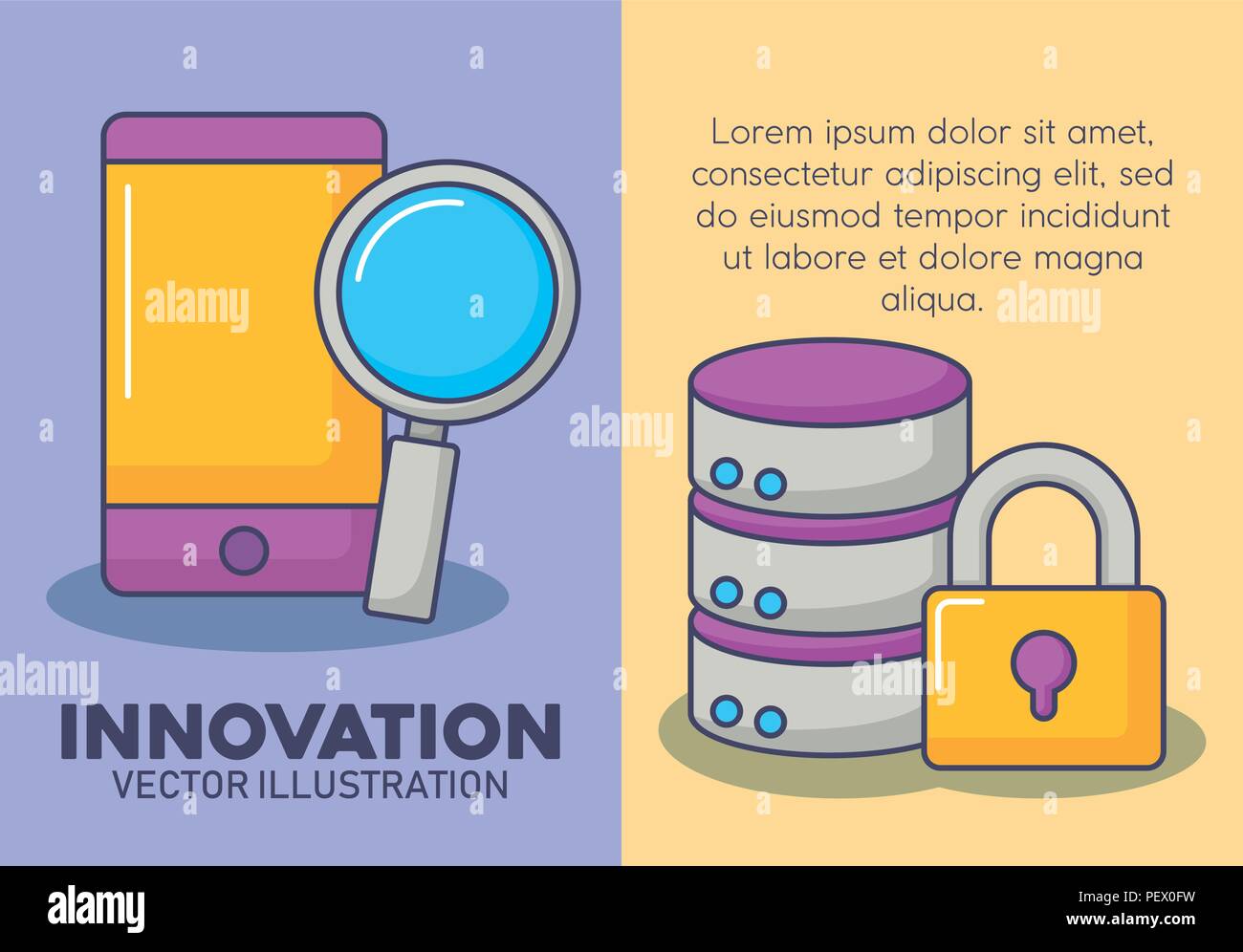 infographic presentation of innovation and technology concept with over ...