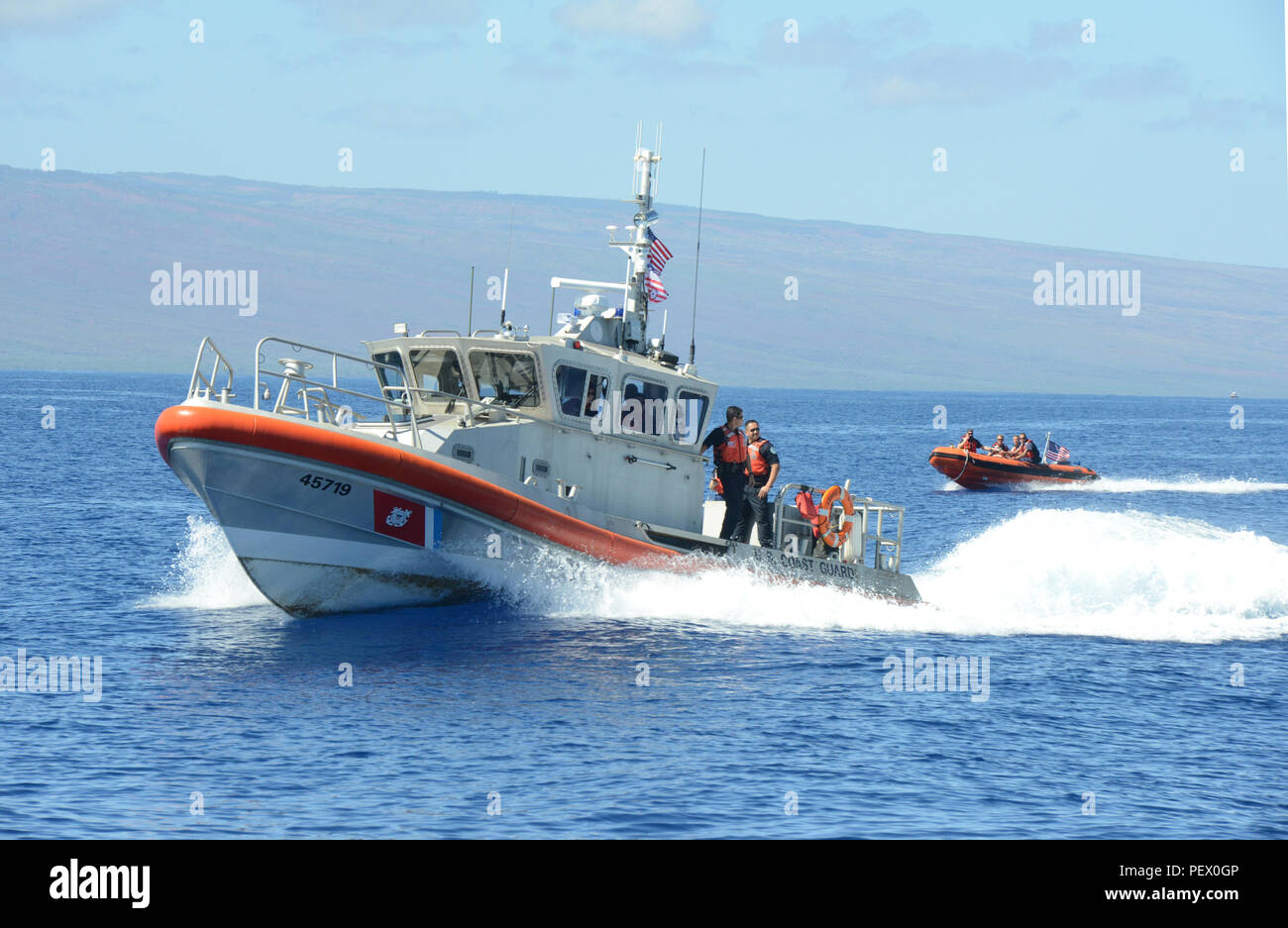 Coast Guard members from Station Maui and the USCGC Kiska (WPB 1336 ...