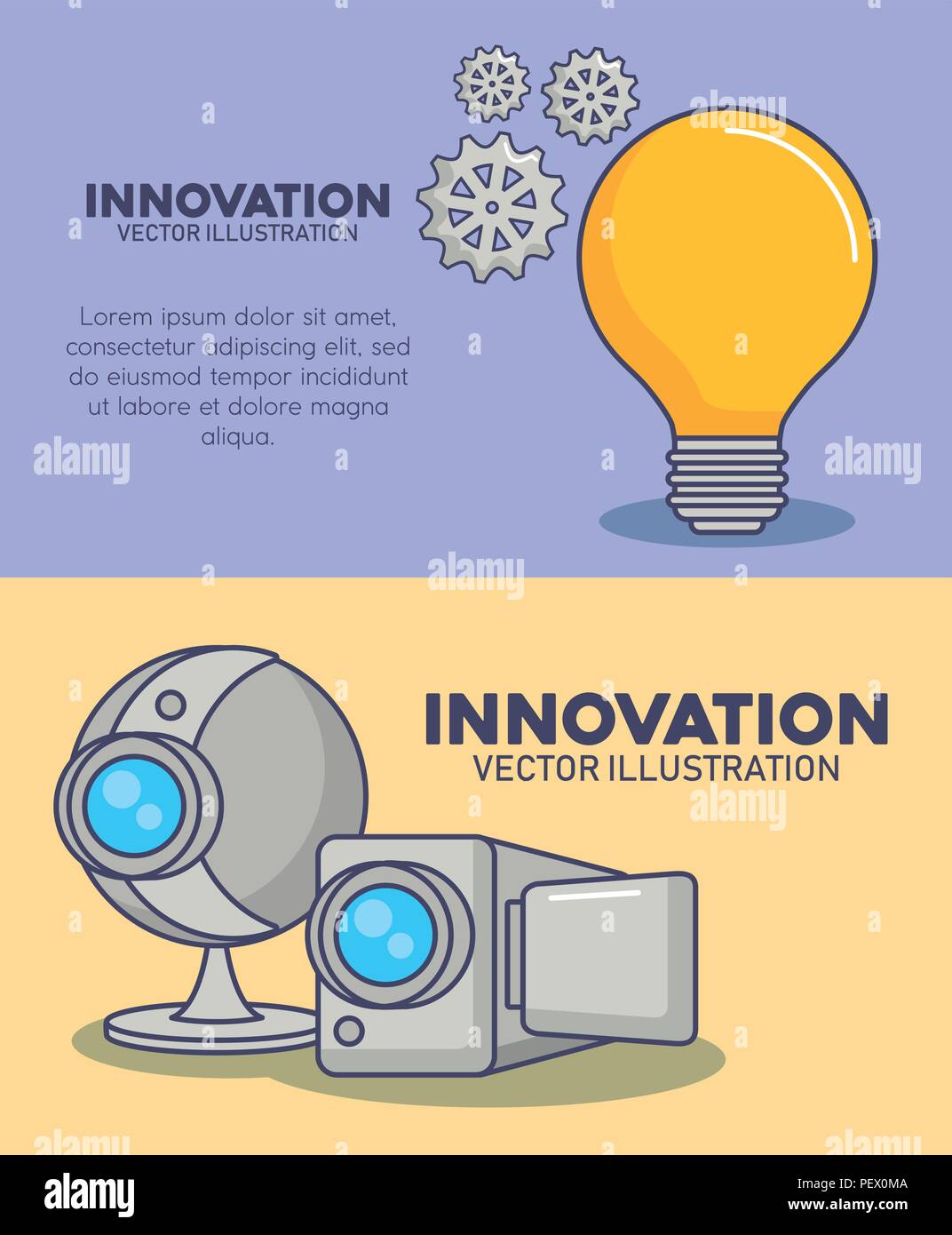 infographic presentation of innovation and technology concept with over ...