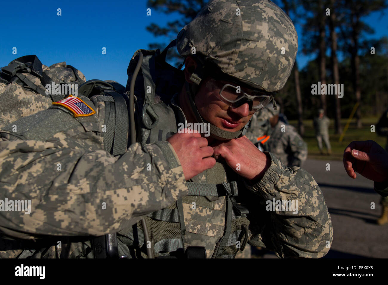 Spc. Evan Usner from Pineville, Louisiana, with the 160th Military ...