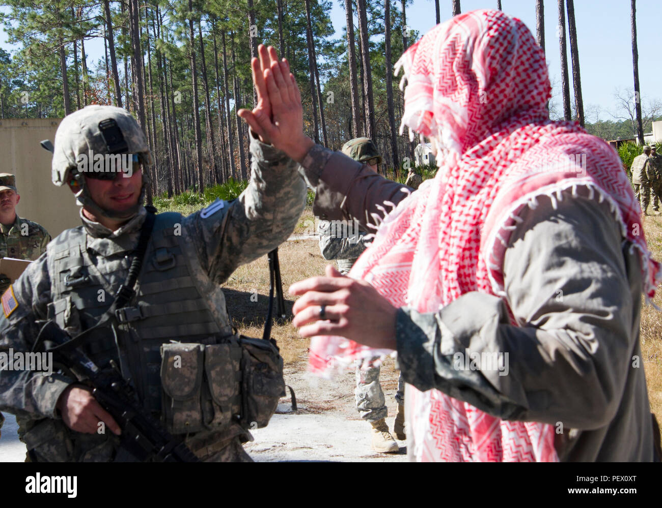 U.S. Army Reserve Sgt. John Bullough, a wheeled vehicle mechanic with ...