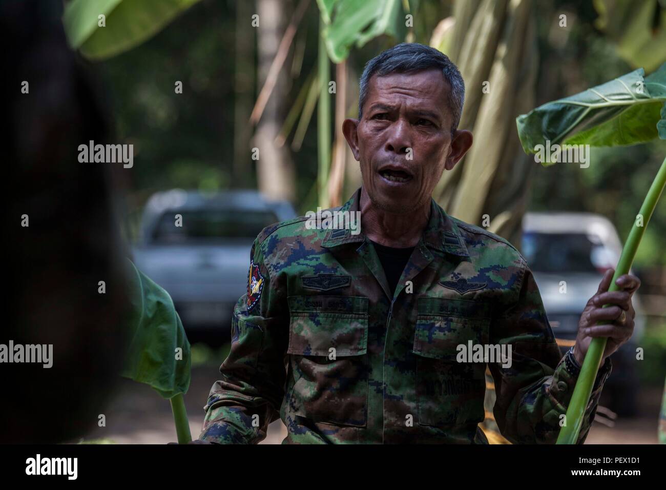 Royal Thai Marine Lt. j. g. Pranom Yodruk, a Reconnaissance Marine ...