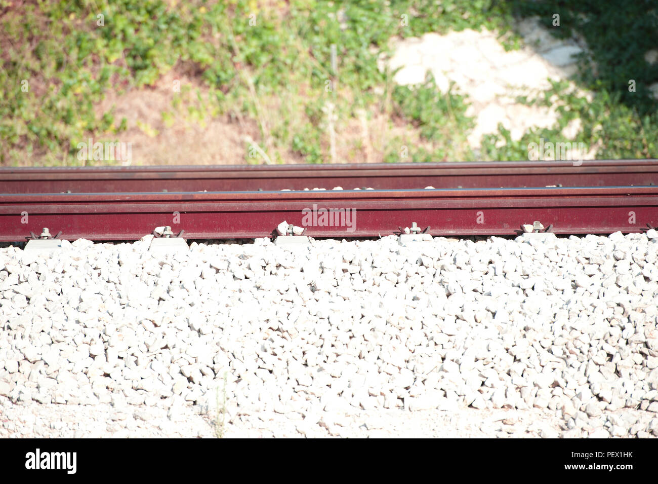strait railway for train Stock Photo - Alamy