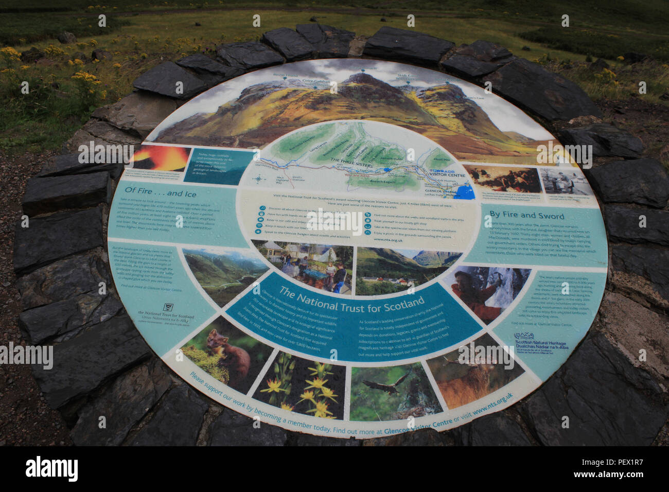 great glen sign Stock Photo - Alamy