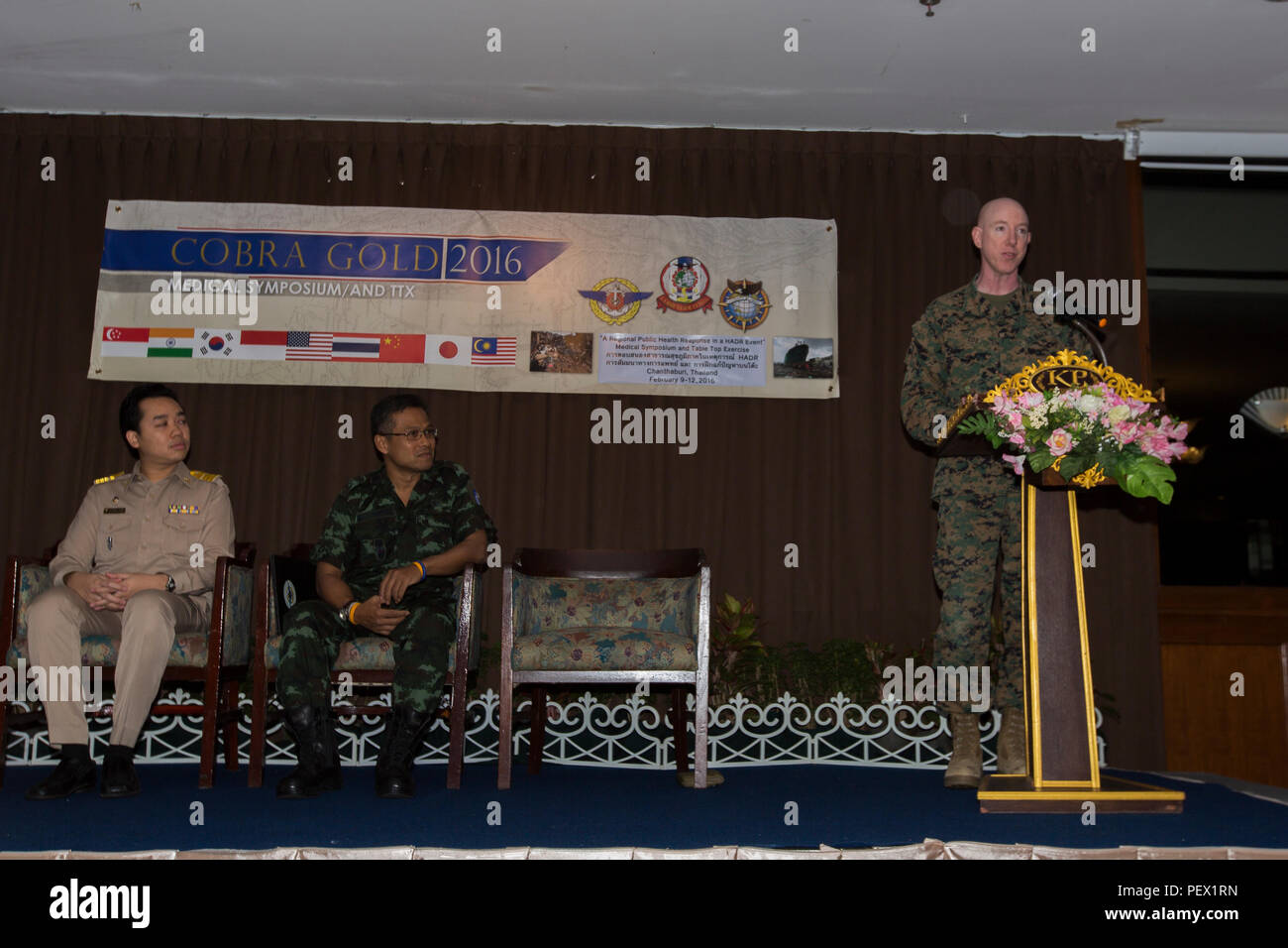 U.S. Air Force Lt. Col. Mark Lehman, chief of public health education ...