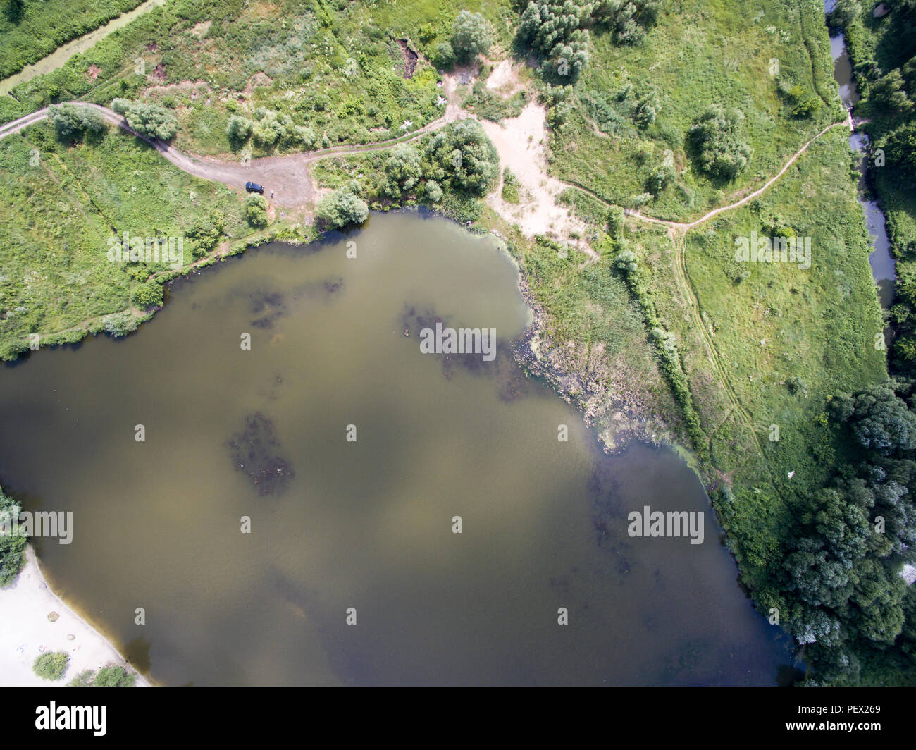 lake, water basin, view from the height Stock Photo - Alamy