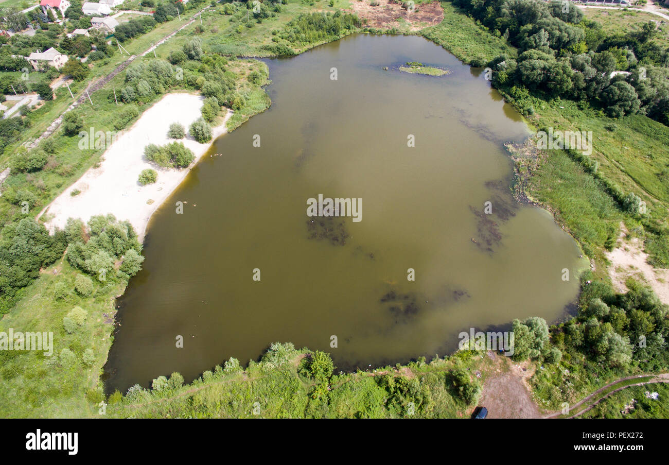 lake, water basin, view from the height Stock Photo - Alamy
